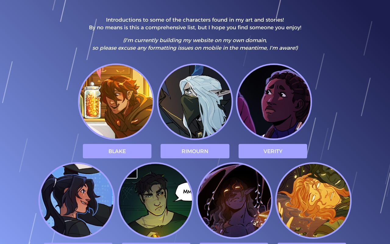 Characters of Quil.and.Ink